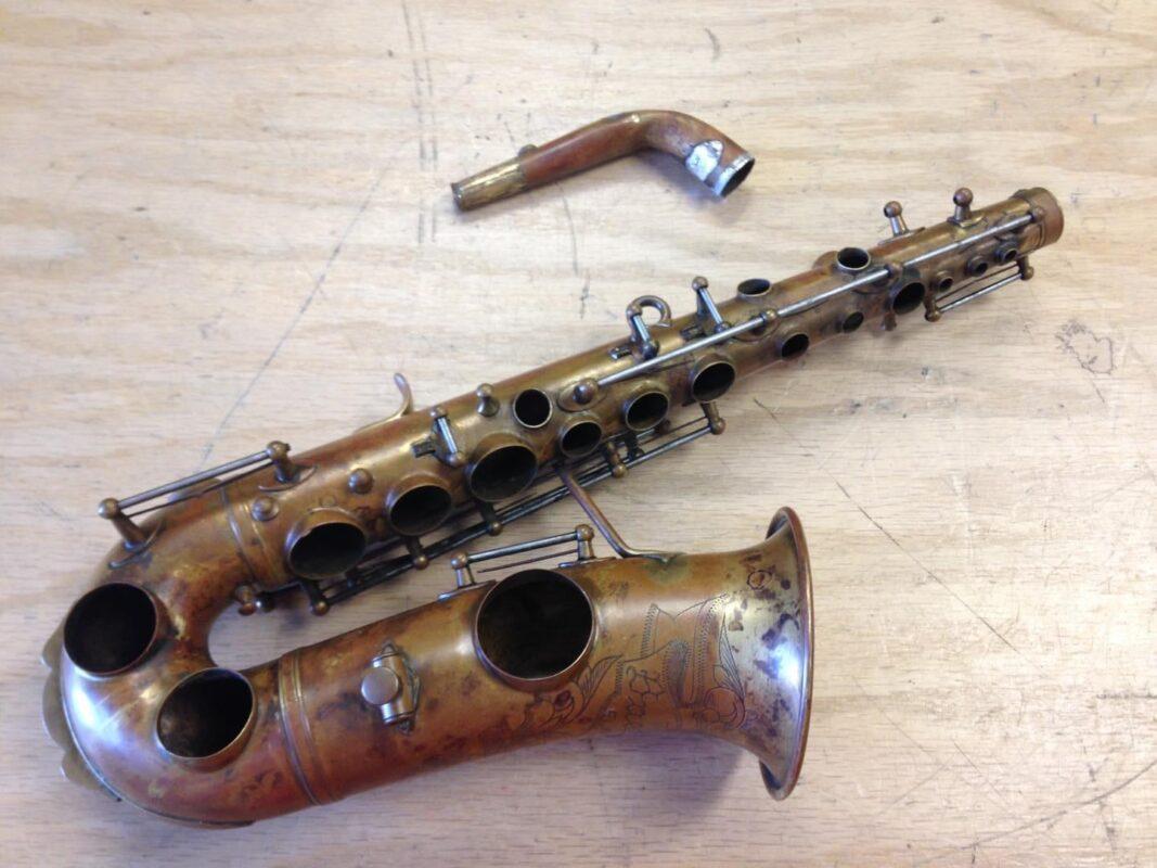 Vintage The Buescher Curved Bell Bb Soprano Sax Saxophone Just Silver ...