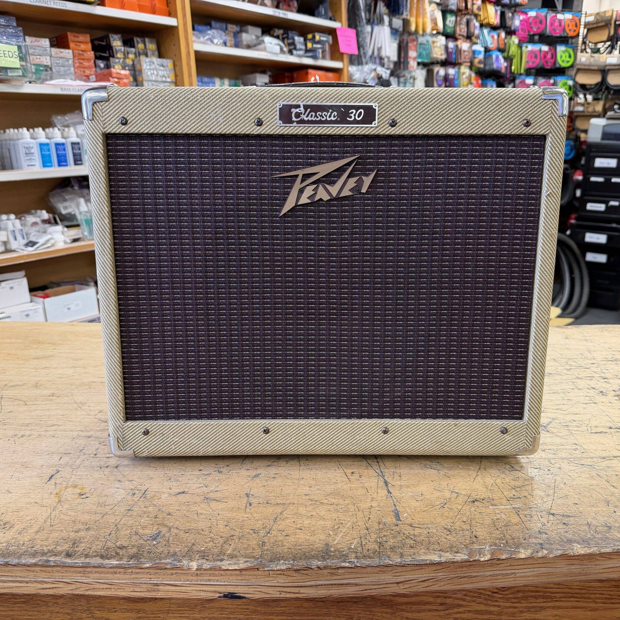 Used Peavey Classic 30 1×12 Tube Guitar Combo Amp Amplifier Made in the ...