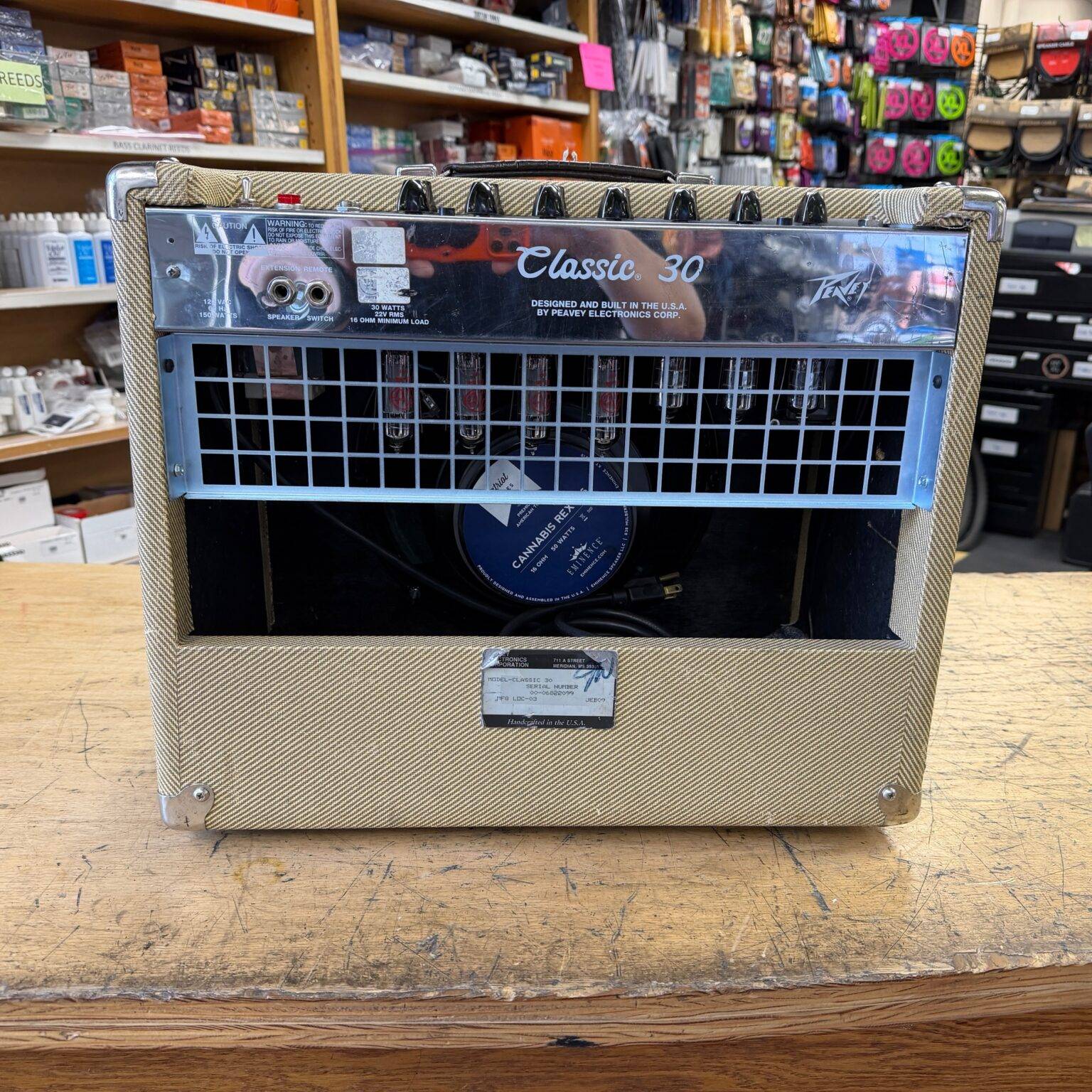 Used Peavey Classic 30 1×12 Tube Guitar Combo Amp Amplifier Made in the ...