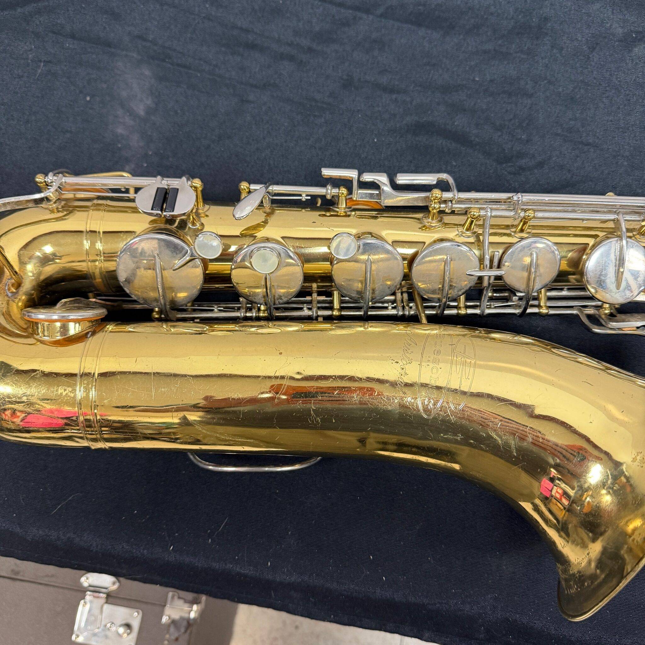 Vintage Buescher Aristocrat Bb Tenor Sax Saxophone with Original Case ...