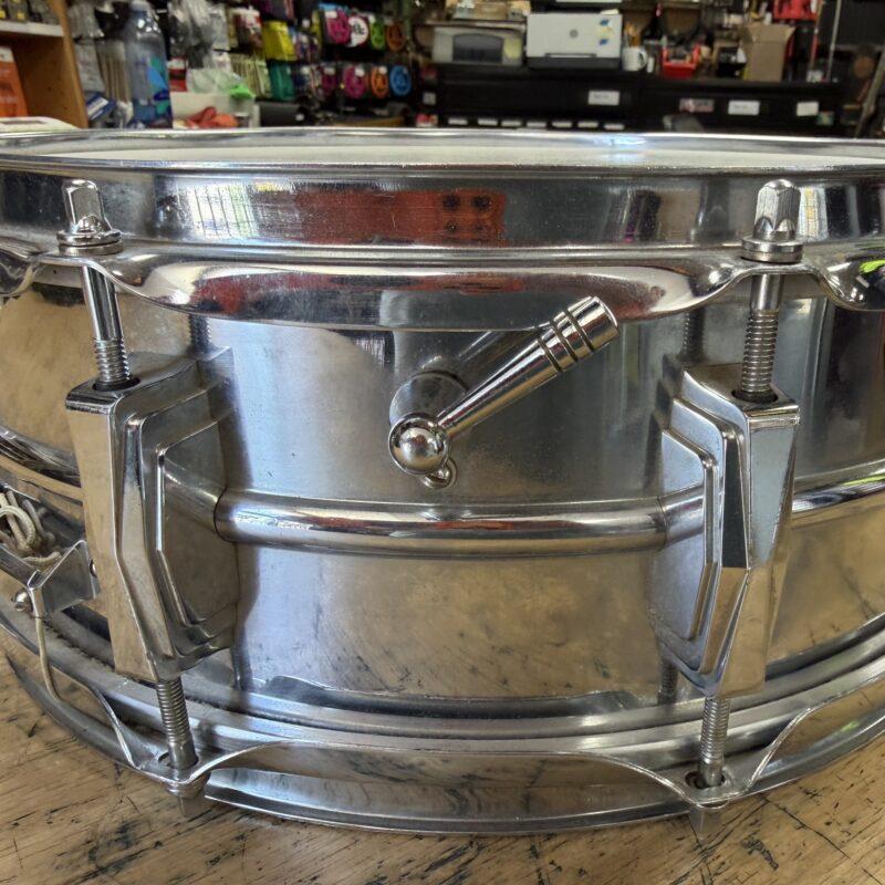 Vintage 1966 Ludwig 14″x5″ Chrome over Brass Snare Drum Keystone Badge ...