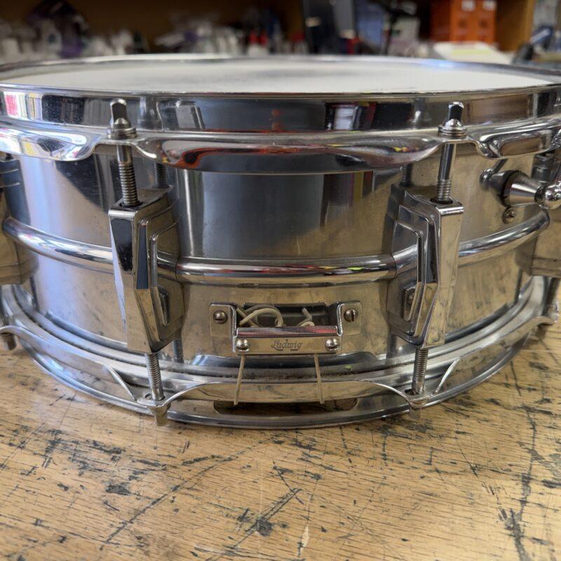 Vintage 1966 Ludwig 14″x5″ Chrome over Brass Snare Drum Keystone Badge ...