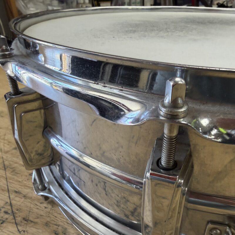 Vintage 1966 Ludwig 14″x5″ Chrome over Brass Snare Drum Keystone Badge ...